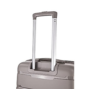 Rockland Pasadena Hardside Spinner Wheel Luggage, Silver, 19", 23", 27"