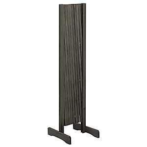 Tidyard Garden Trellis Fence Wood Expandable Plant Support Climbing Lattices Wooden Decorative Divider Fencing Gray for Lawn, Backyard, Balcony, Patio, Outdoor Furniture 70.9 x 39.4 Inches (W x H)