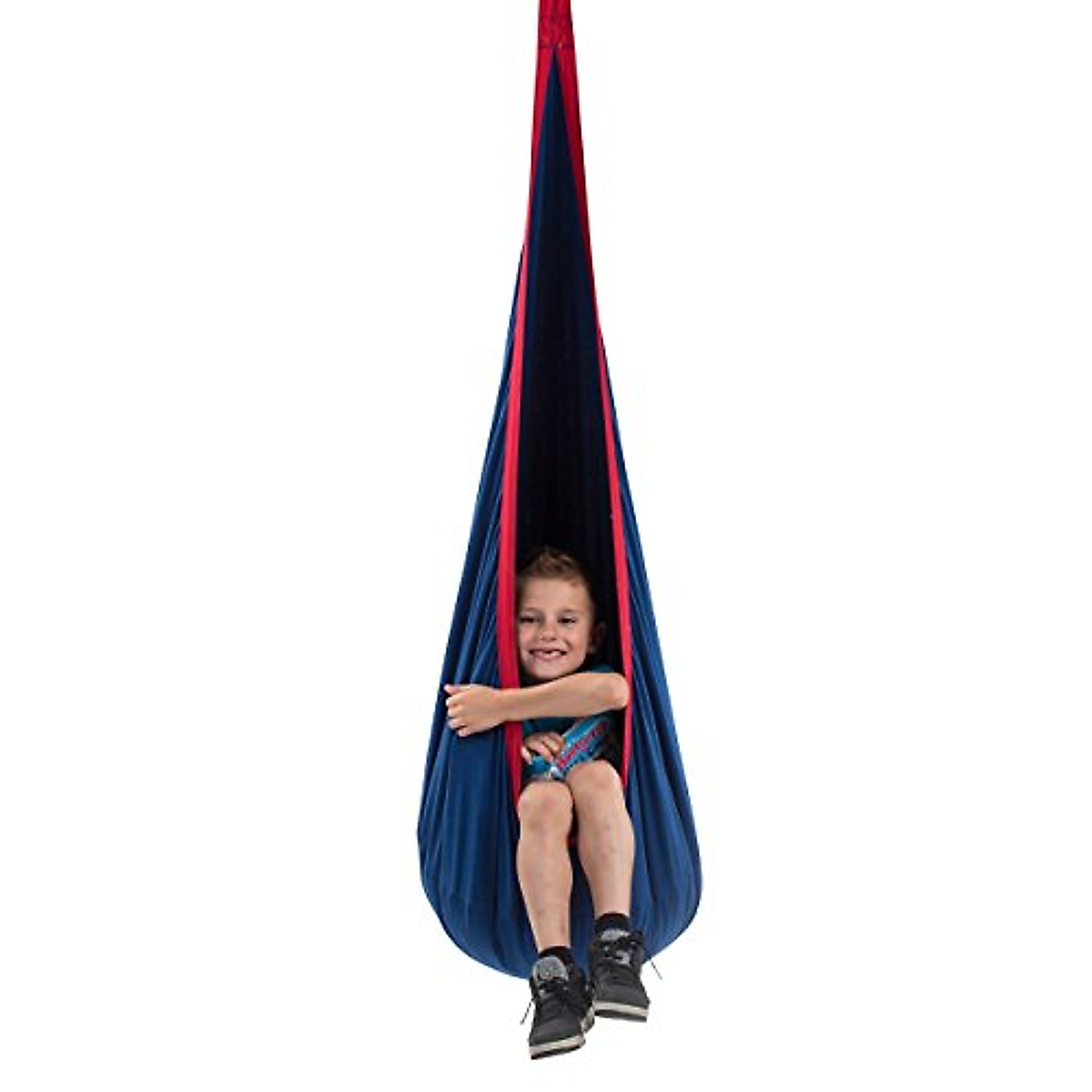 Child Pod Swing - Indoor Sensory Hammock - Including All Hardware Accessories - Includes Removable Cushion