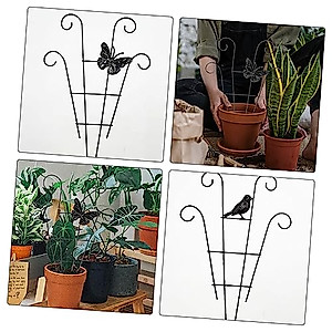 YARNOW 8 Pcs Rose Plant Orchid Plant Rose Trellises Stackable Flower Trellis Flower Support Ring Tomato Cages Plant Support Rack Plant Climbing Stand Plant Climbing Rack Fixed Rod Bracket