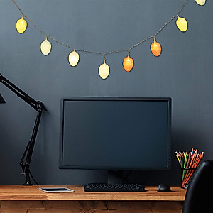 Lurrose 1 Set 10 Easter Egg String Lights Easter Egg Fairy Lights Easter Eggs Pendant Firefly Lights Easter Decoration Lights Easter Outdoor Lights Flashing Lights Soft Lamp Beads