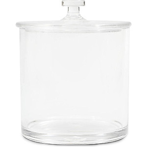 Juvale Acrylic Jars Set, Plastic Apothecary Containers with Lids (3 Pack)