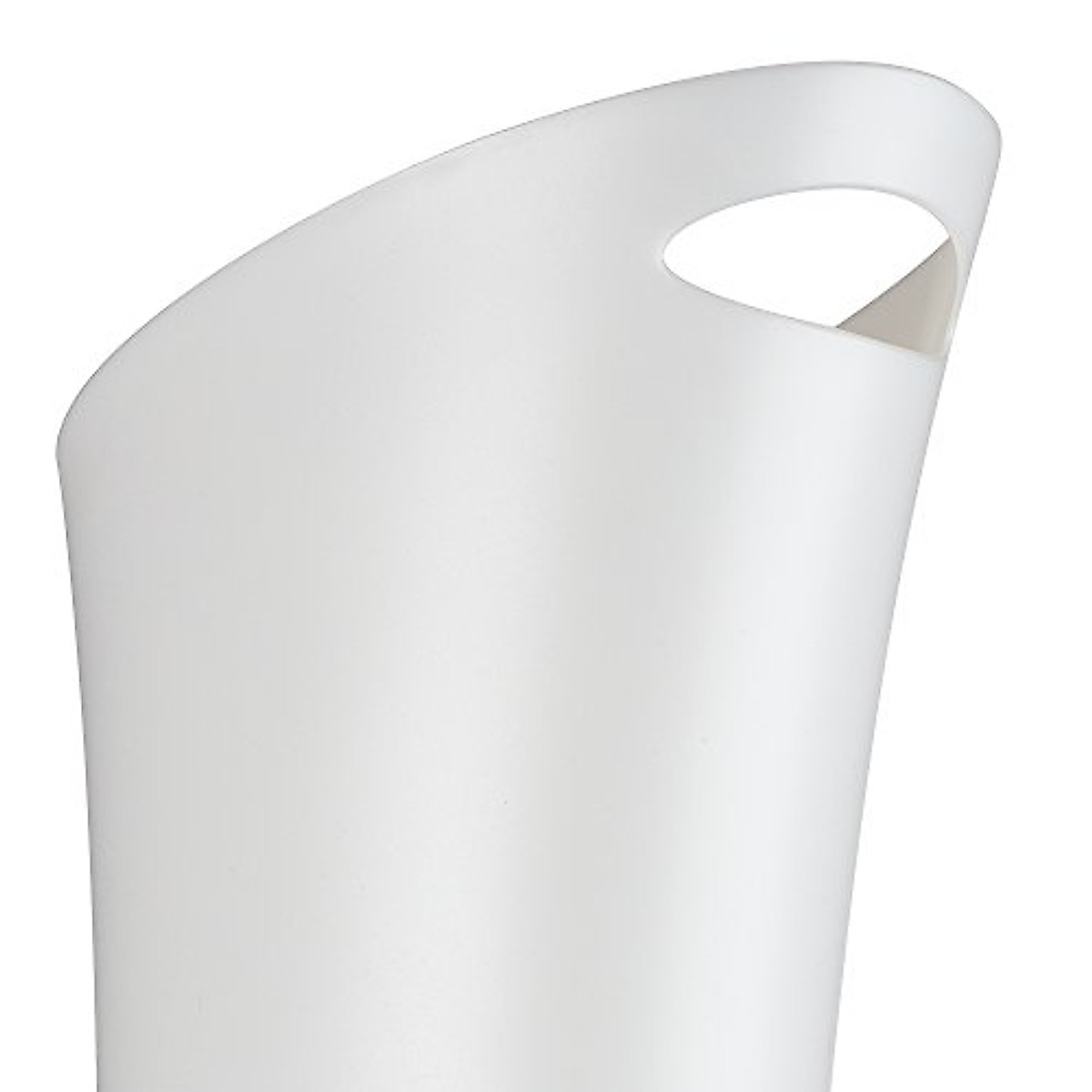 Umbra 6215321 2 gal White Skinny Wastebasket - pack of 6