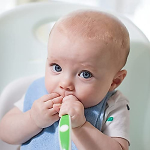 Dr. Brown's Soft-Tip Toddler Spoons with Long Handle for Baby-Led Weaning, BPA Free (Pack of 6)