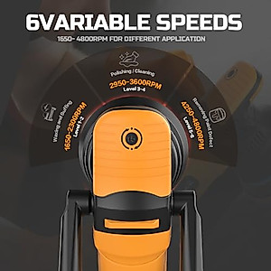 SHINEJACK Car Buffer Polisher kit 6 inch 810w Double Acting Polisher 15mm Long-Throw Orbital Polisher for Car Detailing 1650-4800r