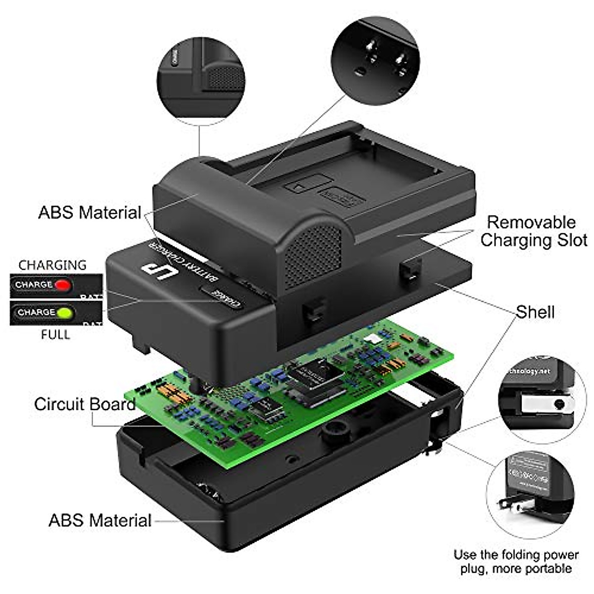 LP-E10 Battery Charger Pack, LP 1-Pack Battery & Charger, Compatible with Canon EOS Rebel T3, T5, T6, T7, T100, 1100D, 1200D, 1300D,1500D,2000D,3000D, 4000D Kiss X50, X70 (Not for T3i T5i T6i T6s T7i)