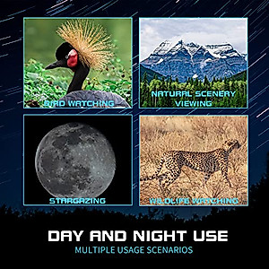 LUXUN Telescope for Astronomy Beginners Kids Adults, 70mm Aperture 400mm Astronomical Refracting Portable Telescope - Travel Telescope (40070-blue)