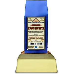 Ancient Health Remedies Organic Shea, Cocoa, Mango Butter ULTIMATE BODY BUTTER BLOCK 1 LB (16 oz) Raw, Unrefined Skincare Ingredient for Homemade DIY Lotion Making, Baby Care and Hand Cream (USA)