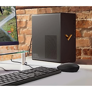 HP Victus 15L Gaming Desktop PC, AMD Ryzen 5 5600G, AMD RX6400, 32GB RAM, 2TB SSD, Mica Silver, Windows 11 Home, TG02-0013w