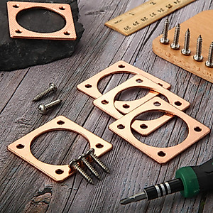 Metal Portal Bird House Guard Copper Portal for Eastern Bluebird Houses 1 Opening (6, 1.5 Inch)