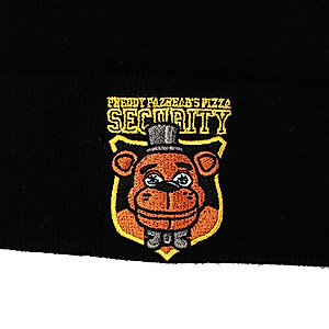Five Nights at Freddy's Freddy Fazbear's Pizza Security Youth Black Cuff Beanie