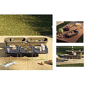 Collapsible Camping Basket,Foldable Picnic Basket with Handle,Picnic Basket with Table,Portable Outdoor Picnic Basket,Plastic Picnic Basket with Lid and Handles for Home Kitchen Picnic Outdoor BBQ