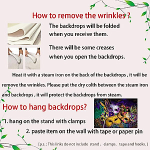 Purple Green Gold Beads Masquerade Party Photography Backdrop Vinyl 7x5ft for Carnival Fiesta Mardi Gras Dance Photo Background Supplies Children Birthday Photo Booths Props Decorations