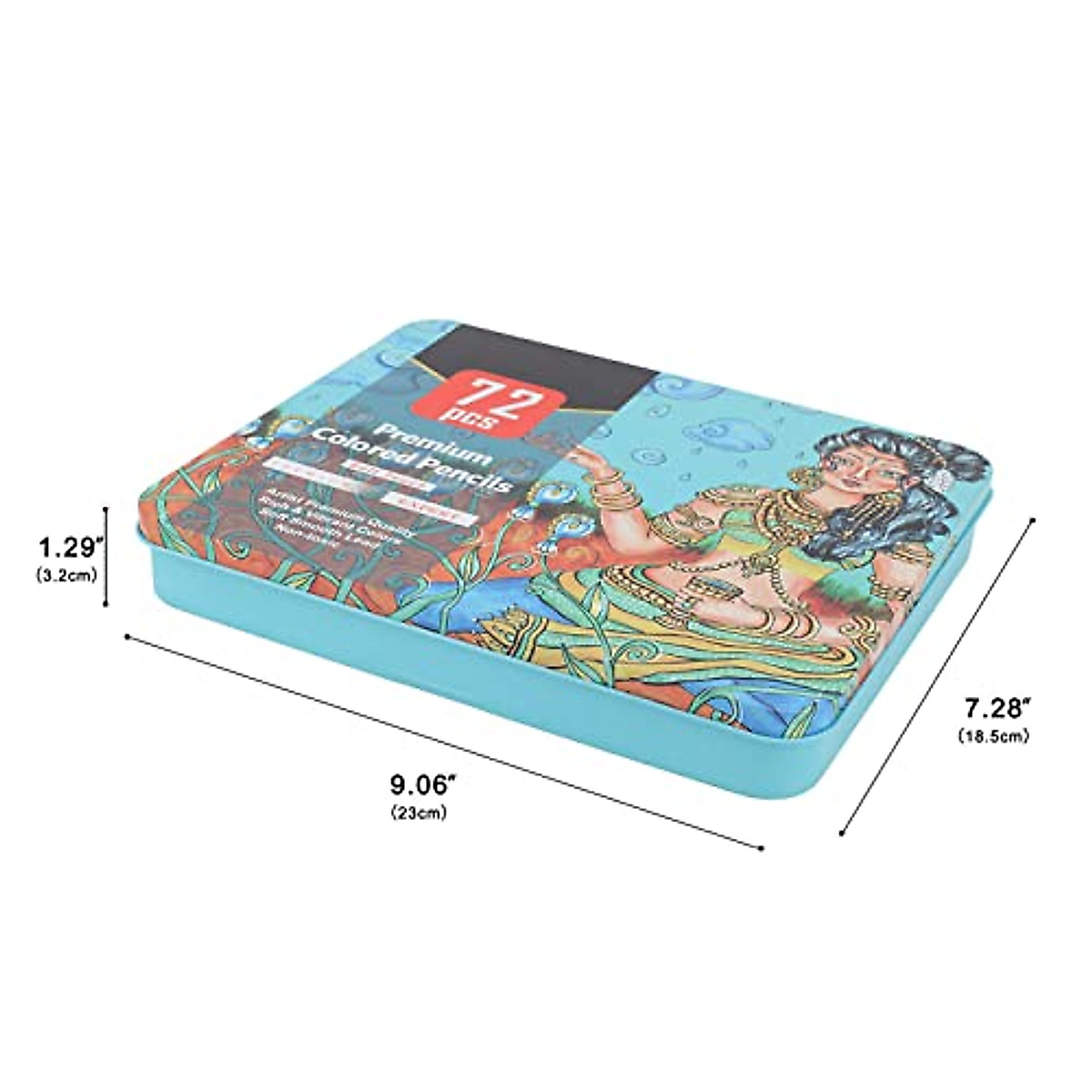 Hztyyier Artist Drawing Pencils Coloring Pencils Set Art Craft Supplies, 72 Colored Pencils for Beginners Artist Pencils Drawing Media