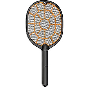 BLACK+DECKER Electric Fly Swatter & Fly Zapper- Bug Zapper Racket Indoor & Outdoor- Handheld, Heavy- Duty Mosquito Swatter, Battery- Powered, Non- Toxic Safe for Humans & Pets Fly Swatters