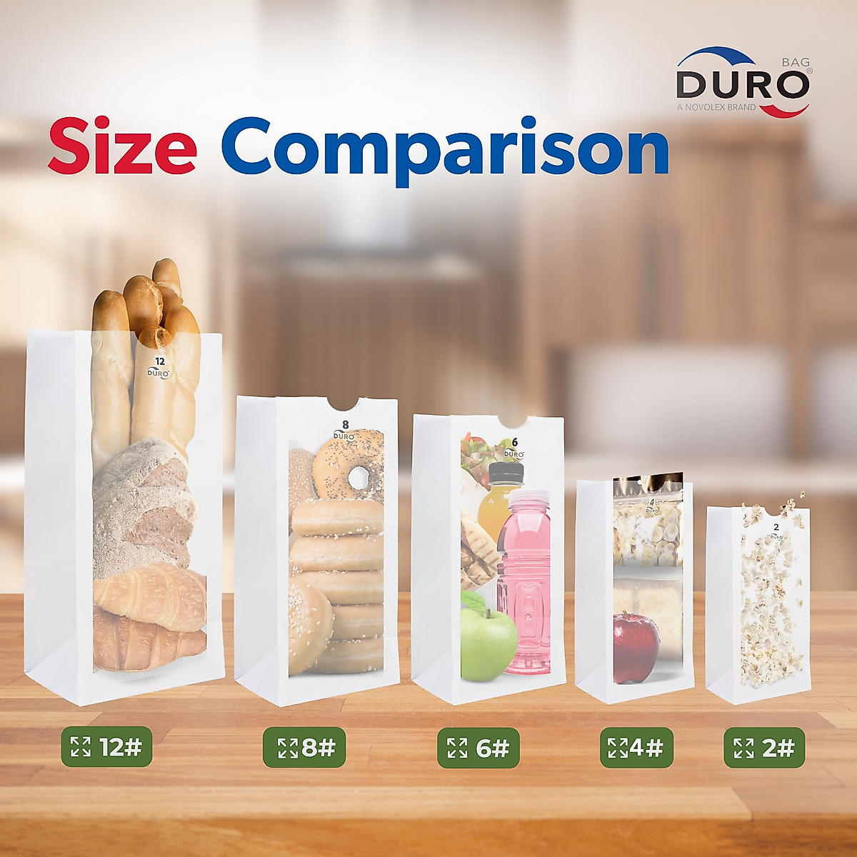 Kraft White Paper Bag #2 Candy Peanuts Treat Bag ~ 25 count