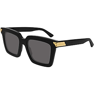 Bottega Veneta Square Sunglasses BV1005S 001 Black/Gold 53mm 1005