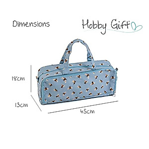 Hobby Gift Knitting Bag with Pin Case, Blue Bee (MRHG4700E)