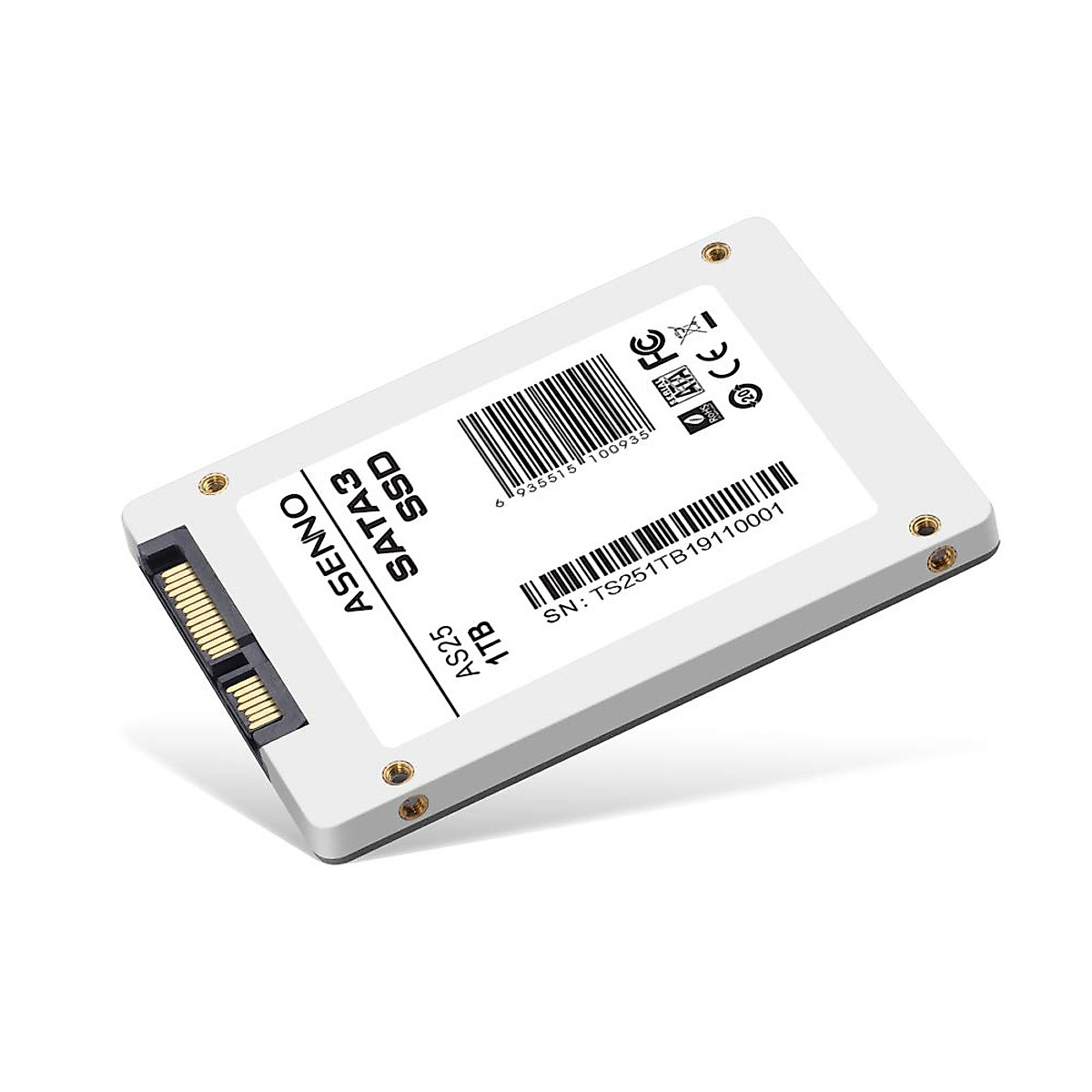 ASENNO SSD 1TB 960GB 2.5 Inch SSD SATAIII 6GB/s Up to 560MB/s with 1024M Cache Internal Solid State Drive for Notebook Tablet Desktop PC