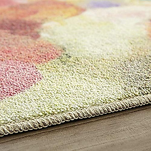 Mohawk Home Blurred Blossoms Area Rug, 5' X 8', Multicolor