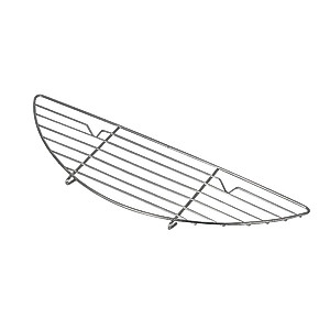 Stainless Steel Barbecue Wire Mesh, Small Half Round Cooling Rack with 2 Raised feet, Food Strainers, Anti-Scorching Grill Racks