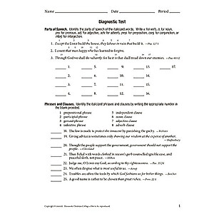 Workbook VI for Handbook of Grammar and Composition - Abeka 12th Grade 12 Highschool English Grammar and Writing Student Work Text