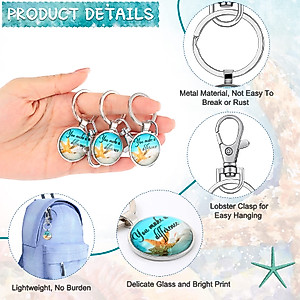 Bucherry 30 Sets Starfish Story Gifts Appreciation Keychains You Make a Difference Cards with Organza Bags for Employee Tech Week Thank You Gifts Coworkers Christmas Party Favors