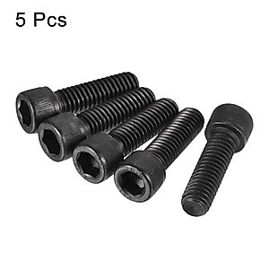 uxcell 3/8-16x1-1/4" Hex Socket Head Cap Screw Bolts 12.9 Grade Alloy Steel 5pcs