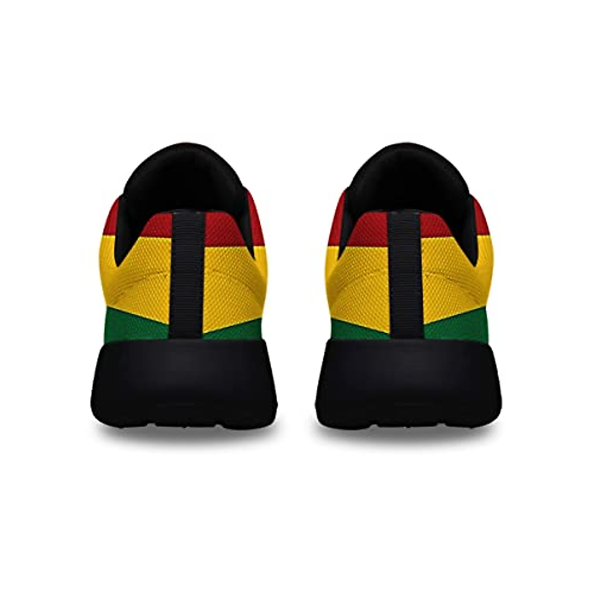 One Love Rasta Reggae Shoes Men Women Running Sneakers Breathable Casual Sport Tennis Shoes Gift for Him Her Black Size 7