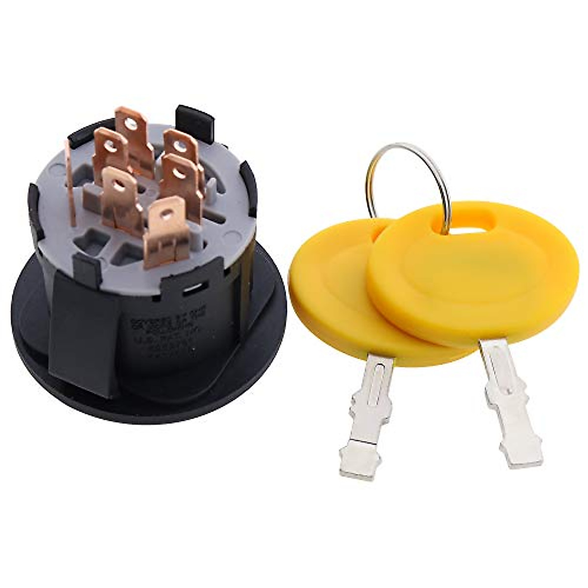 JEENDA 7-Terminals Ignition Starter Switch 175566 175442 163968 532175566 193350 925-1741 Compatible with CubCadet AYP John Deere MTD Husqvarna Dixon Craftsman Murray Delta Ariens Lawn Mower Poulan