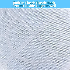 4 Set Laundry Bra Wash Bags + 4 Pack Foldable Clothes Drawer Organizer Set