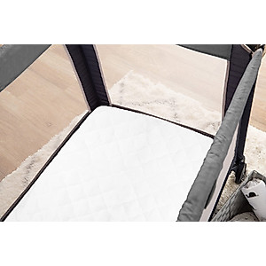 TL Care Ultra Soft Waterproof Fitted Quilted Mattress Pad Cover, Pack N Play Playard