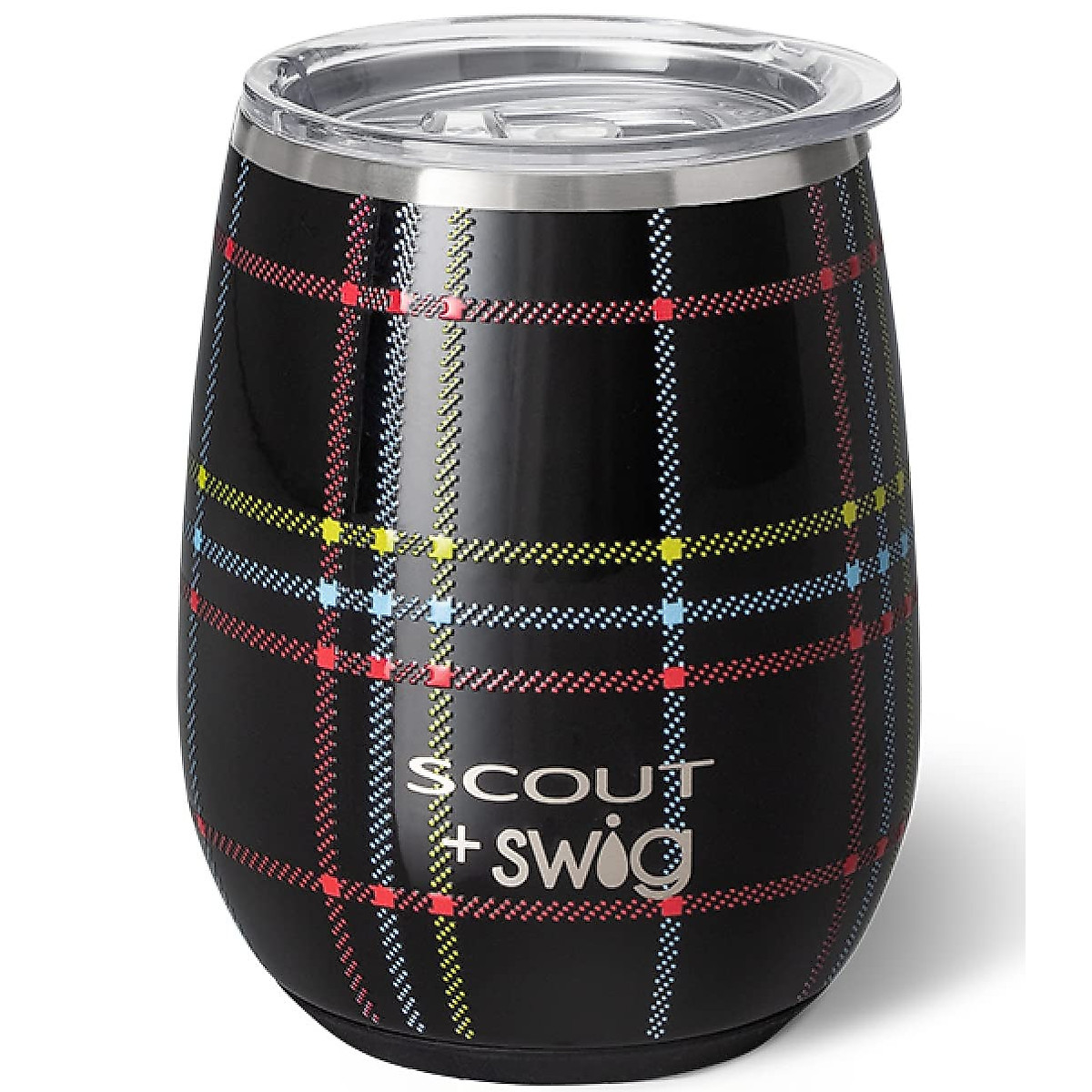 Swig Life + SCOUT 14oz Insulated Wine Tumbler with Lid | 40+ Pattern Options | Dishwasher Safe, Holds 2 Glasses, Stainless Steel Outdoor Wine Glass (Scoutlander)