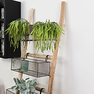 Artificial Hanging Plants 3 Pcs Faux Branches Greenery Leaves Stems Plants Real Touch Leaf Fake Plant Decor for Home Room Garden Floral Bouquets Centerpiece Wedding Holiday Indoor Outdoor Decoration