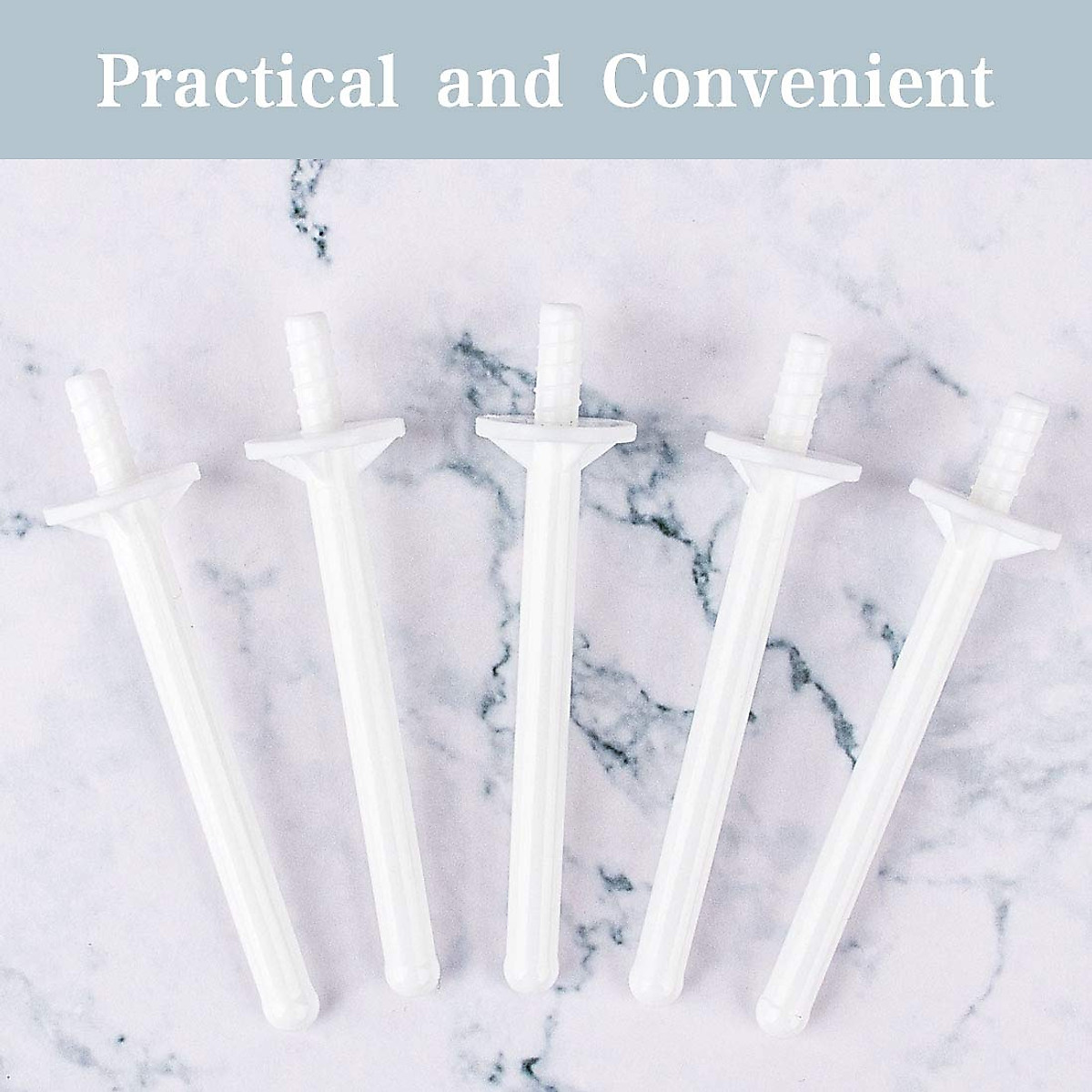 60 Pieces Plastic Wax Applicator Wands with Disposable Spatulas for Nose Hair Removal and Nostril Cleaning