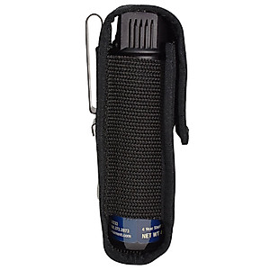 Pepper Enforcement Metal Belt Clip Holster for 4 oz. Canisters - Tactical Pouch Police Duty Belt - Pepper Spray Not Included