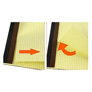 Office Legal Pads Narrow Ruled,Recycled Paper Writing Pads,Stationery,Clipboard Note Pads College Ruled Writing Tablets for School,50 Sheets Letter Writing Pad-3 Pack (Yellow - 8 1/2 x 11 3/4")