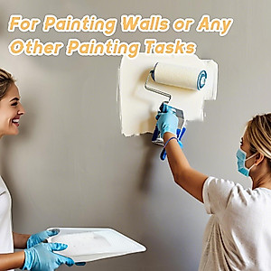 KINGORIGIN Paint Tray Liner, 12 Pack, 9 Inch Paint Roller Tray, Paint Tray with Textured Ridge, Disposable Paint Tray for Painting and DIY Projects