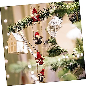 Amosfun Climbing Ladder Doll Christmas Decorations Christmas Tree Ornaments Christmas Pendants Christmas Tree Pendants Xmas Party Props The Tree Christmas Utenciles Felt Christmas Decor