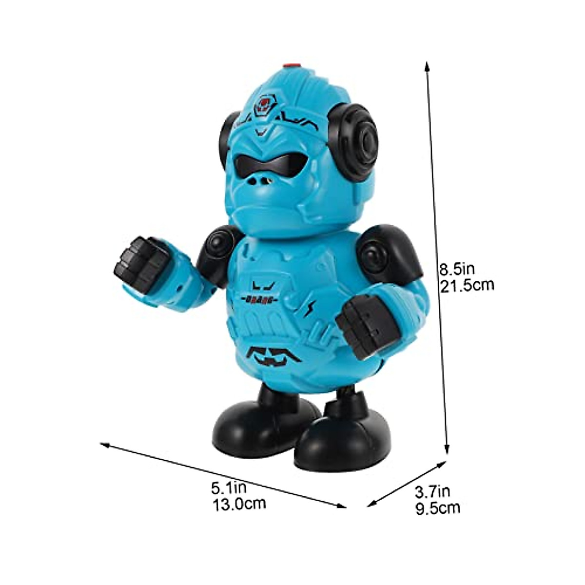 Toyvian 1pc King Robot Desktop Toys Kids Mini Toys Office Desk Toys Kids Robot Plaything Electric Toy Kid Electric Robot Toy Plastics, Electronic Components Child Intelligent Doll