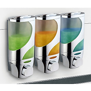 HotelSpaWave Luxury Soap/Shampoo/Lotion Modular-design Shower Dispenser System (Pack of 1)
