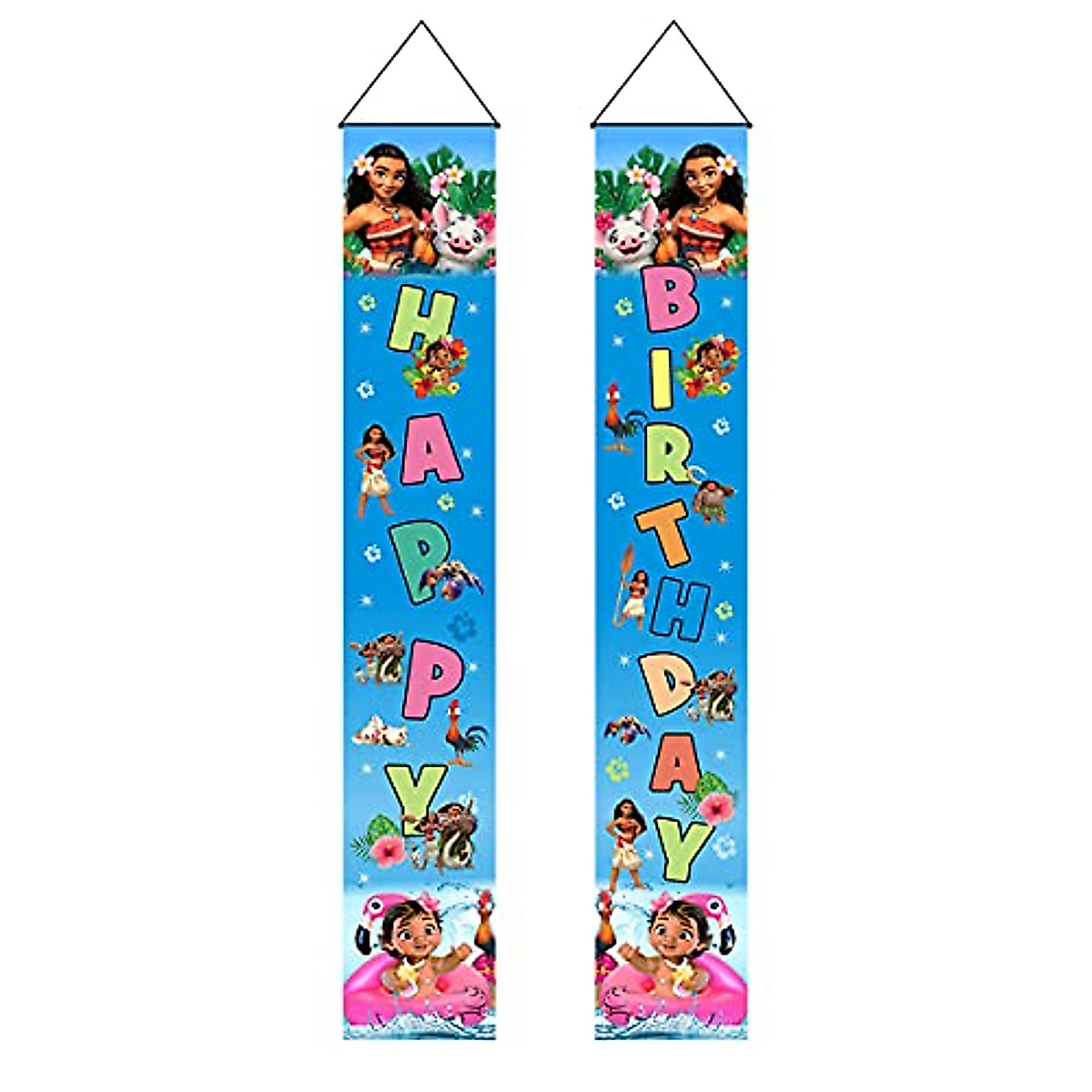 Moana Party Hanging Banners Moana Birthday Theme Party Decoration