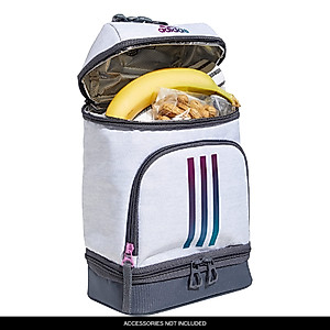 adidas Excel 2 Insulated Lunch Bag, Jersey White/Shadow Chrome/Onix Grey, One Size