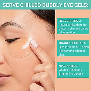 Patchology Holiday Spirits skincare gift set for men and women – 30 Under Eye Patches. Serve Chilled Bubbly and Rosé Eye Gels with Niacinamide, and Hyaluronic Acid for brightening, anti-aging. Perfect for gifts and stocking stuffers