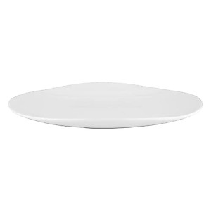 G.E.T. OP-1518-W Heavy-Duty Shatterproof Plastic Oval Melamine Serving Platter, 15" x 11", White