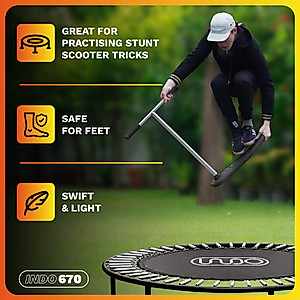 The Indo Trick Scooter - Trampoline Scooter -Stunt Scooter for Teens, Kids and Adults - Pro Scooter Tricks - Indoors and Outdoors Scooter - Professionals and Beginners