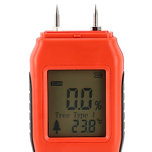 Digital Moisture Detector, Backlit LCD Display Wood Moisture Meter for Drywall and Wood for Carpenters and Homeowners for Wood Building Material