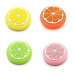 Lemon Joystick Thumb Grips Cover Stick Thumbstick Caps for Nintendo Switch NS Nitendo Switch Lite NS JoyCon 4PCS (4 Color)
