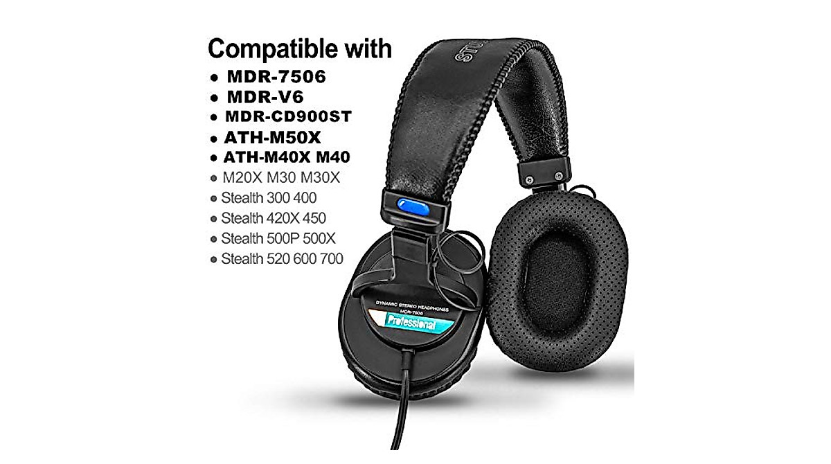 Earpads for MDR 7506 /V6/CD900ST | Ear Pads with Enhanced Memory Foam ...