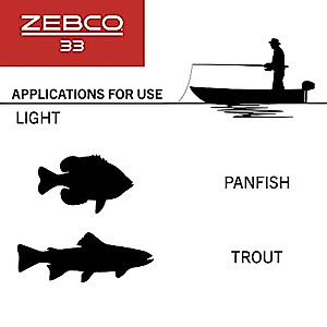 Zebco 33 Micro Trigger Spincast Fishing Reel, Size 10 Reel, Changeable Right- or Left-Hand Retrieve, Built-in Bite Alert, All-Metal Gears, Pre-Spooled with 4-Pound Zebco Cajun Line, Silver/Black